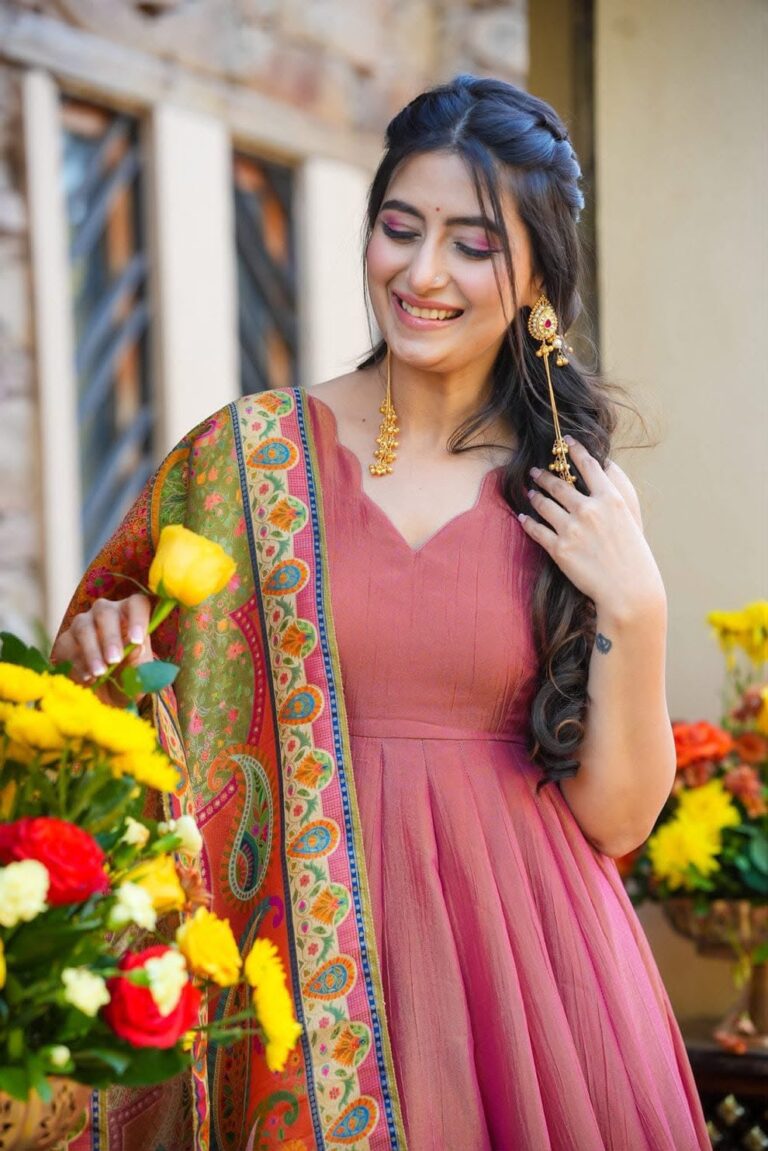 Silk Crush with lagdi patta work Kurti Set - Na Dhukan - Pure Desi Market